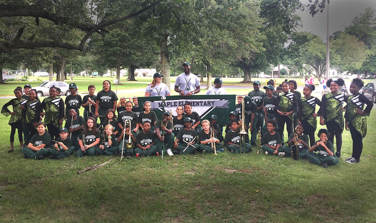 Maple Elementary Marches at Baltimore Ravens Game-Halftime Magazine